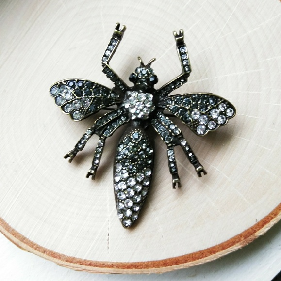 Jewelry | Sale Gothic Bee Brooch Pin Rhinestone Insect | Poshmark